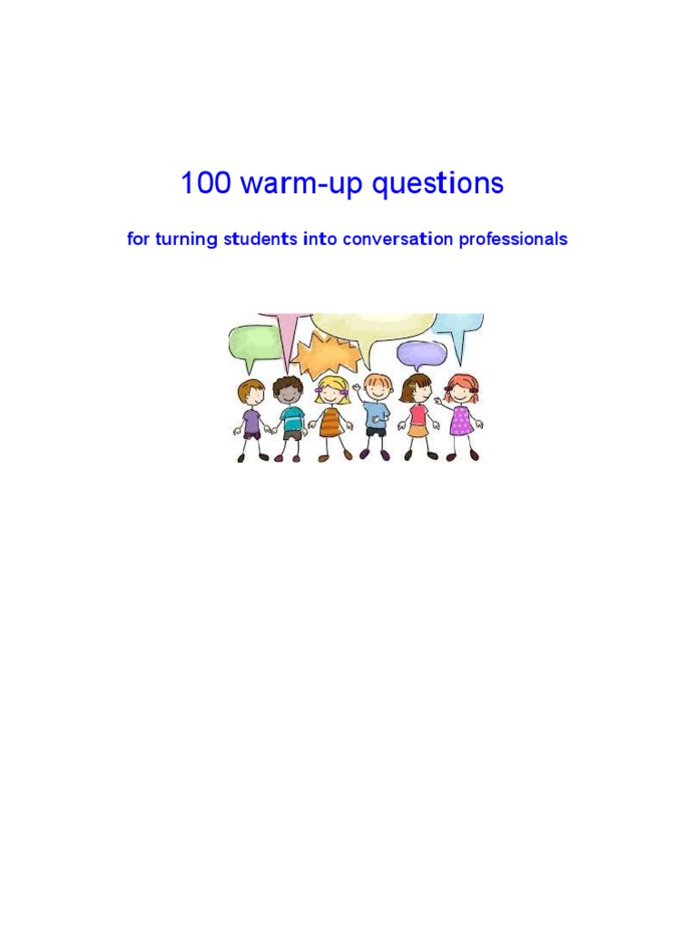 100 Warm Up Questions | PDF