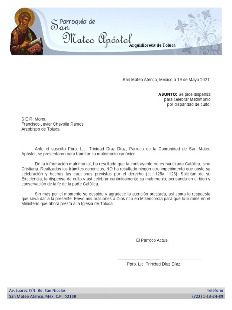 Dispensa de Culto 1 | PDF