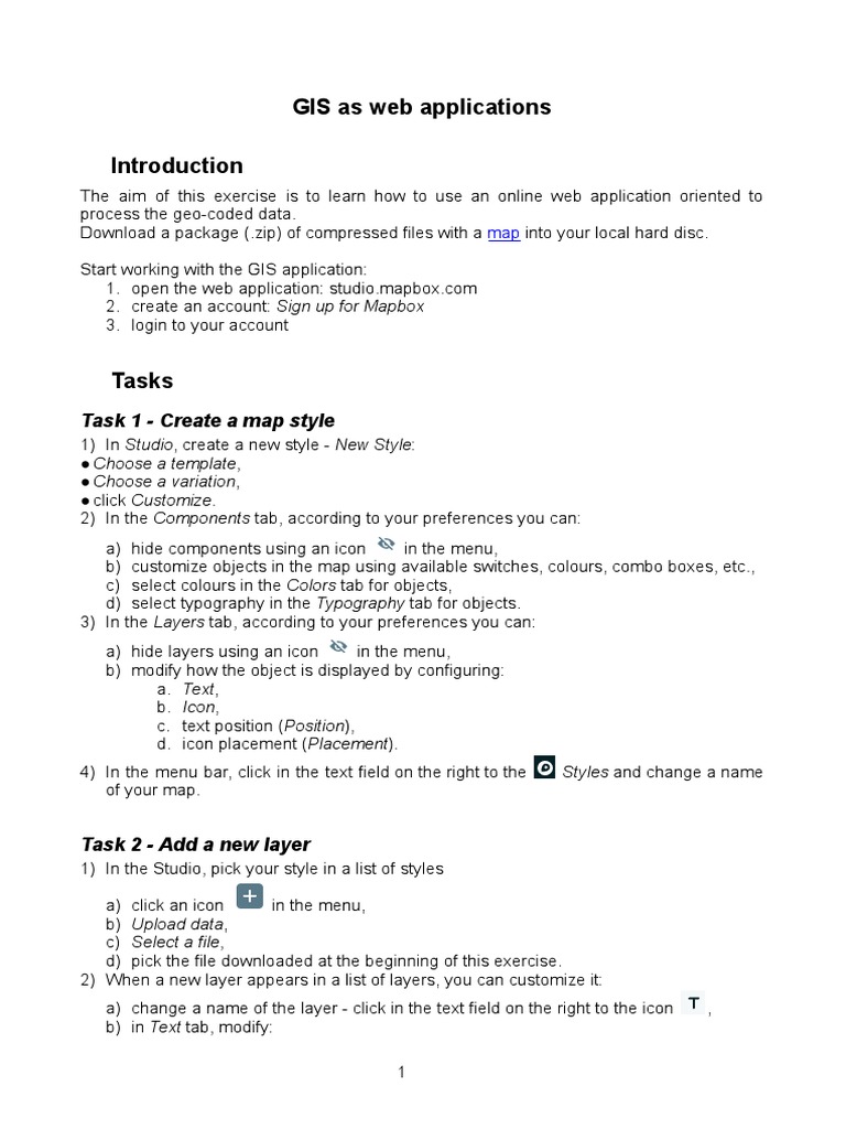 Mapbox | PDF | Icon (Computing) | Geographic Information System