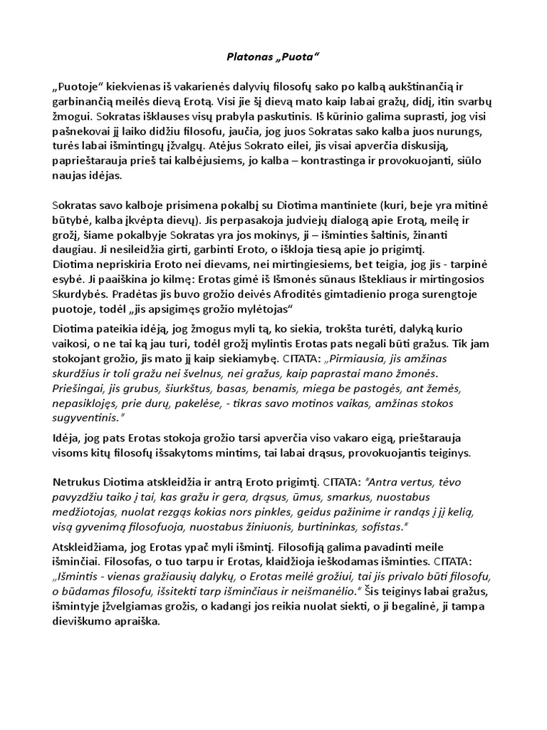 Platonas (Puota) | PDF