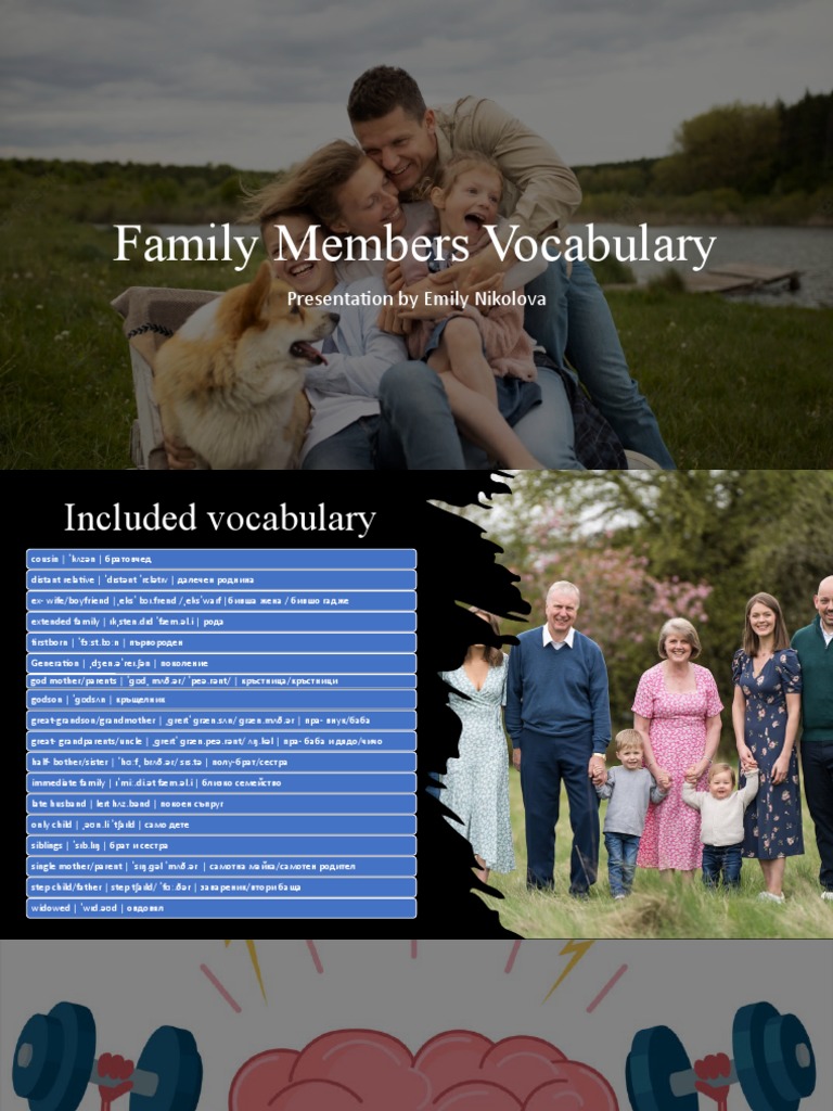 Family Members Vocabulary - Emily Nikolova | Download Free PDF ...