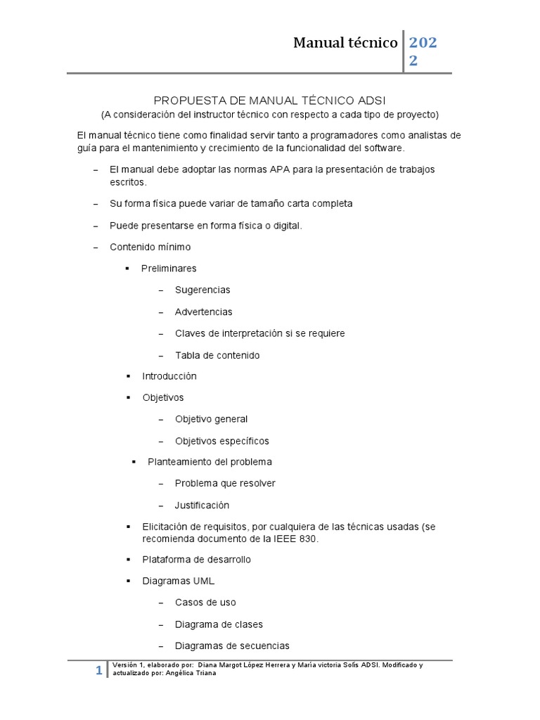 Guía Técnica para Programadores y Analistas | PDF | Software | Informática