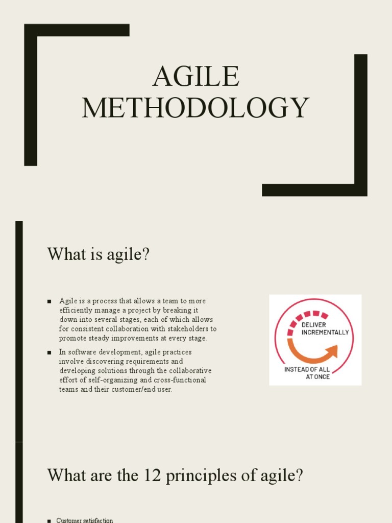 An Introduction to Agile Methodology and Scrum: Key Principles, Terms, and Processes | PDF ...