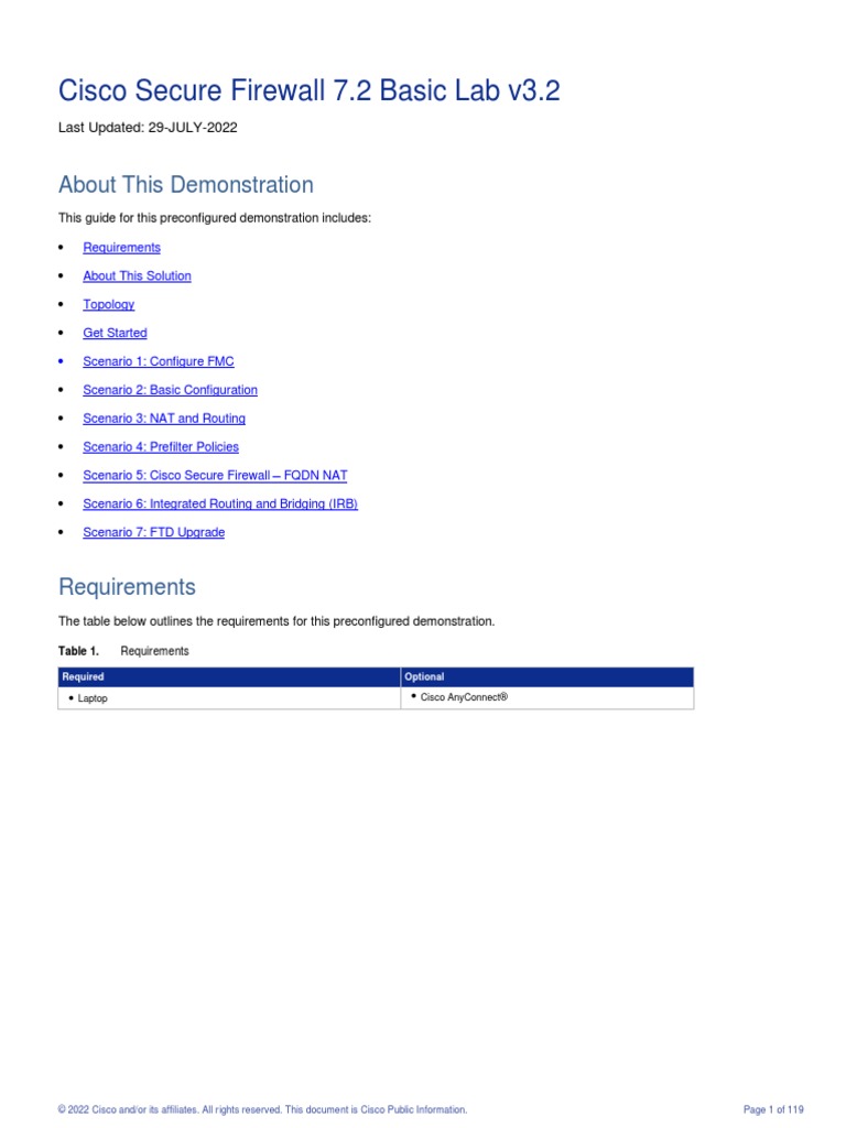 Firewall 7.2 Basic Lab v3.2 220729-Final | PDF | Domain Name System | Active Directory