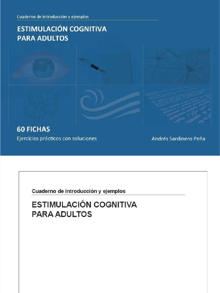Cuaderno de Estimulación Cognitiva ADULTOS | PDF