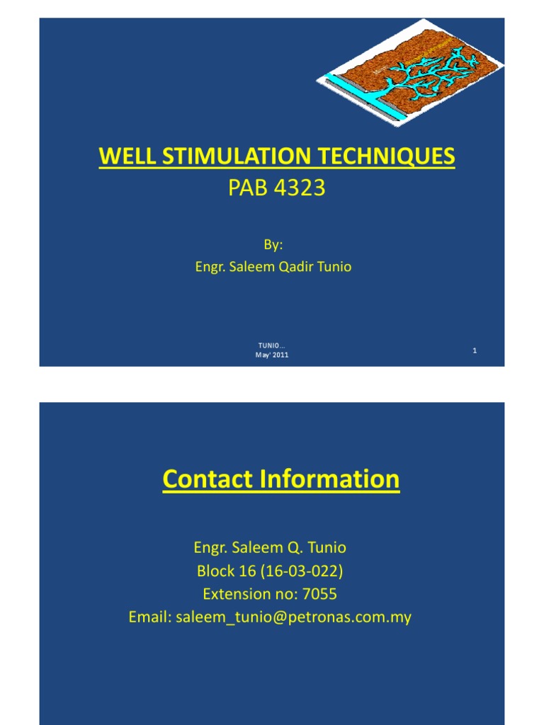 Chapter 0 - Well Stimulation Technique - Course Outline | PDF ...
