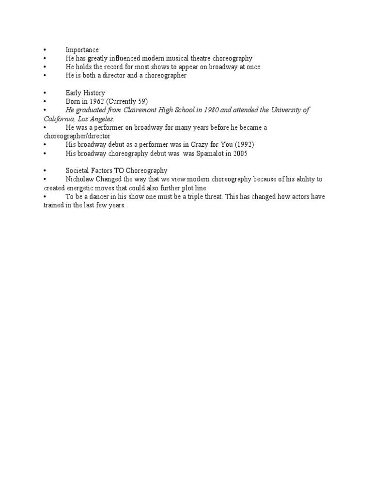 Casey Nicholaw | PDF