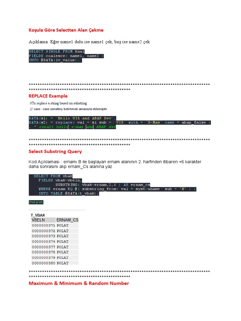 Abap New Syntax Examples 7.40 7.52 | PDF | Computer Programming | Software Engineering