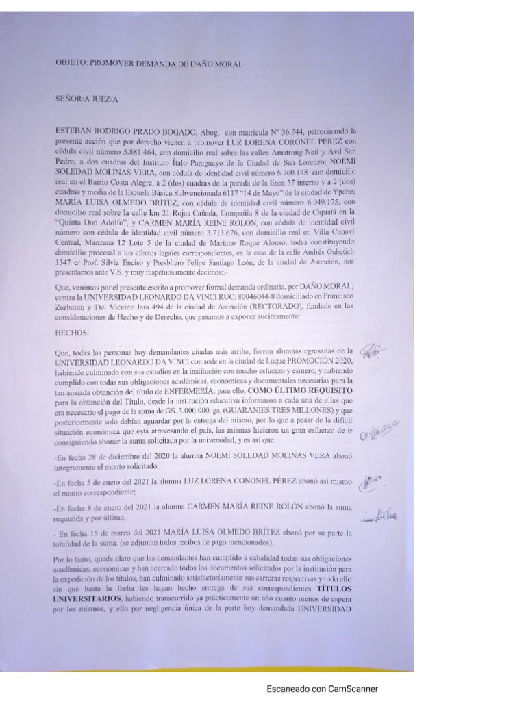 Escrito Demanda | PDF
