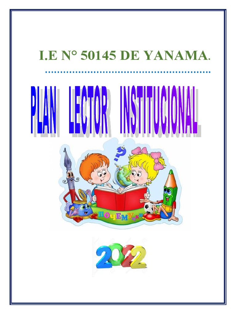 Plan Lector Institucional-Esquema 2022 | PDF | Educación primaria | Método de enseñanza