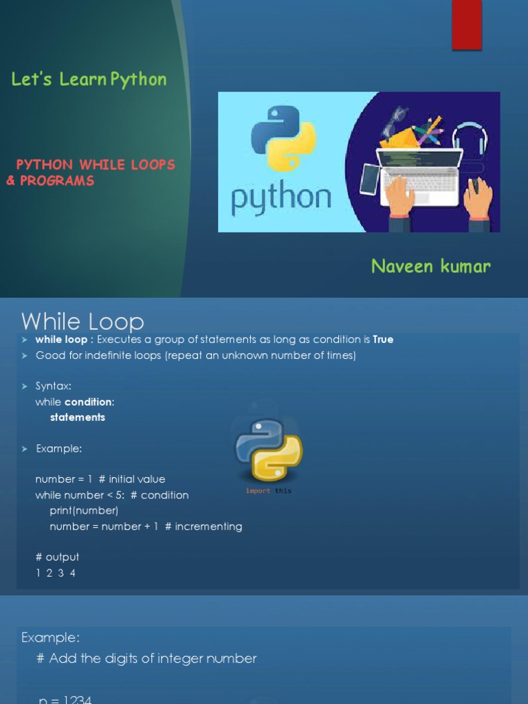 Python While Loop | PDF