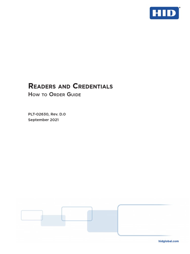 HID Readers-And-Credentials-Htog - 0 | PDF | Computer Access Control | Access Control
