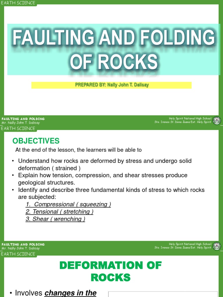 An Analysis of Rock Deformation Through Faulting and Folding | PDF | Fault (Geology ...