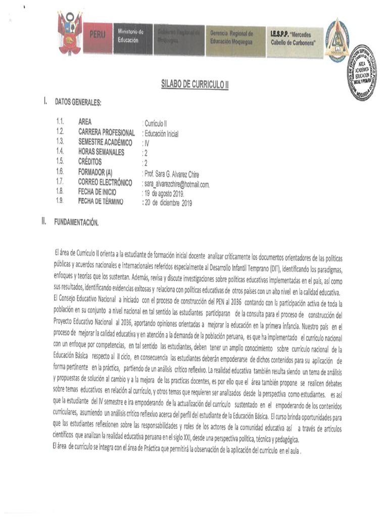 Inicial4 Curriculo-Ii | PDF