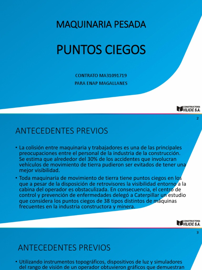 Puntos Ciegos Maquinaria Pesada | PDF | Transporte | Vehículos