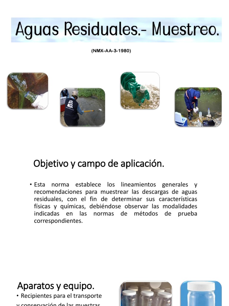 Muestreo-Agua Residual | PDF | Agua | Muestreo (Estadísticas)