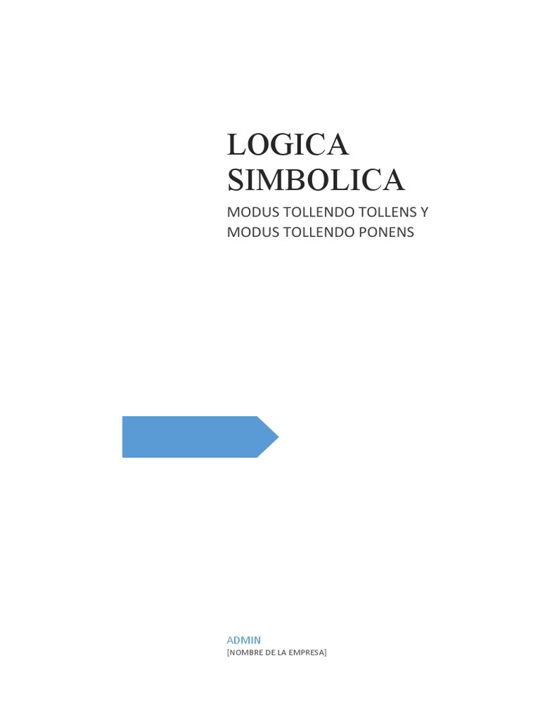 Modus Tollens y Modus Ponens Explicados | PDF