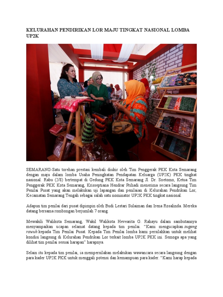 UP2K PKK Semarang Juara Nasional | PDF