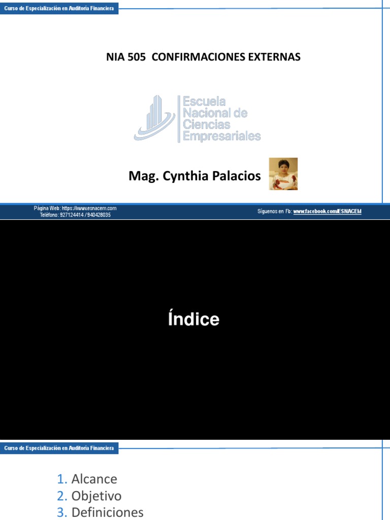 Nia 505 | PDF | Auditoría