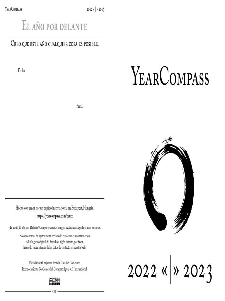 Year Compass 2023 Español A5 para Imprimir-A5 | PDF