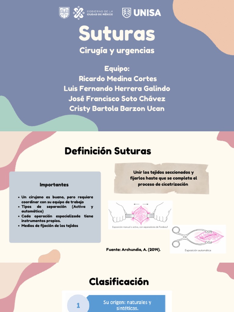 Guía Completa de Suturas Quirúrgicas | PDF | Sutura Quirúrgica | Acero