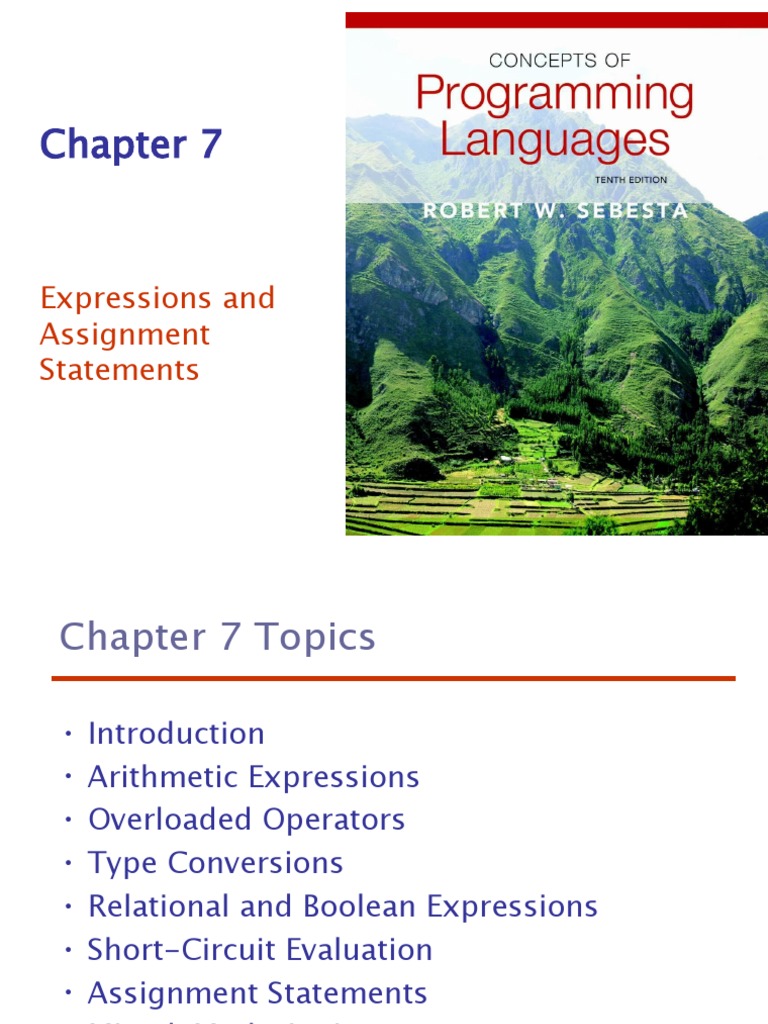 PL 10 CH 7 | PDF | Boolean Data Type | Programming Paradigms