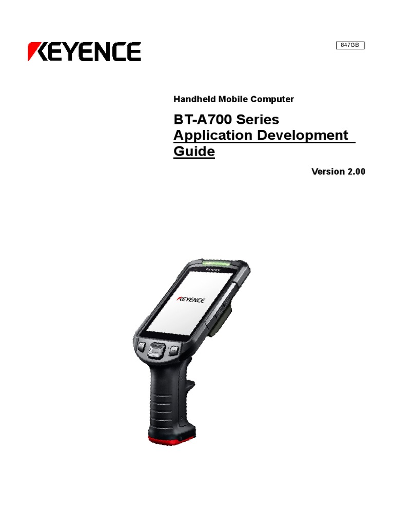 BT-A700 Series Application Development Guide: Handheld Mobile Computer | PDF | Parameter ...