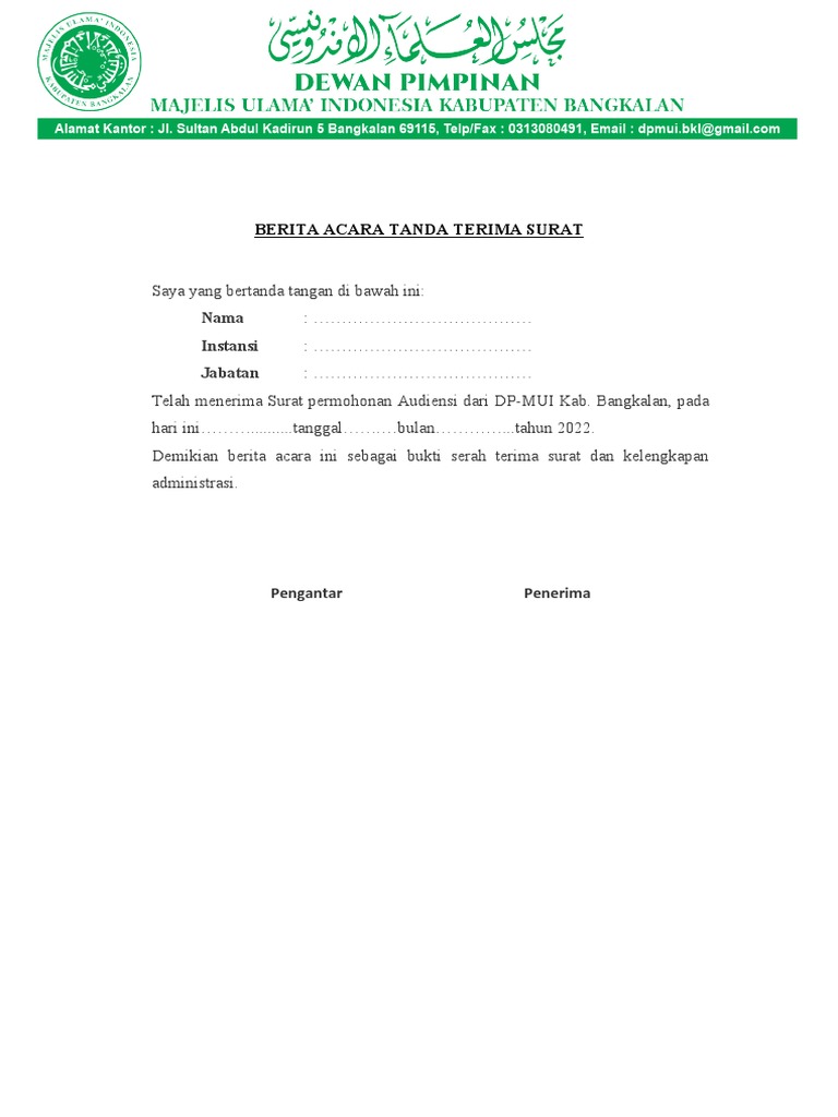 Bukti TTD Surat | PDF