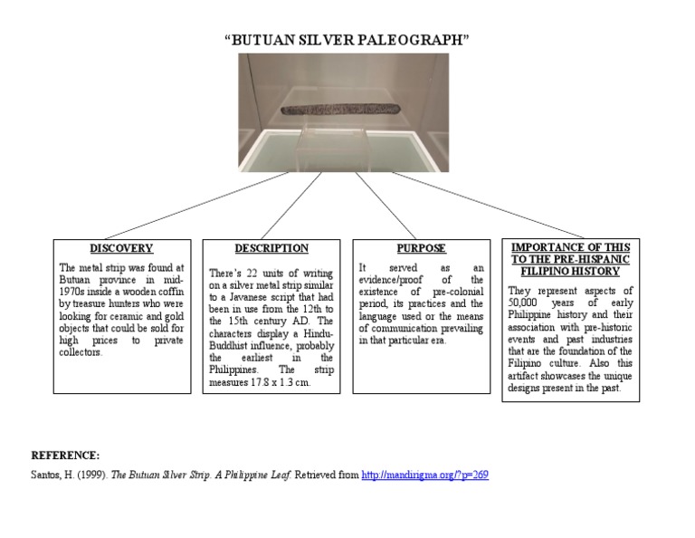 Butuan Silver Paleograph | PDF | Social Science