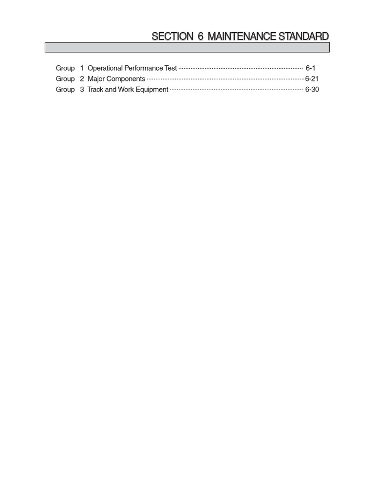 Excavadora Oruga HX85A Maintenance Standards | PDF | Piston | Valve