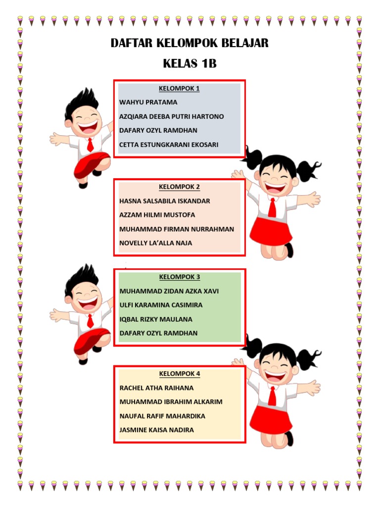 Daftar Kelompok Belajar | PDF