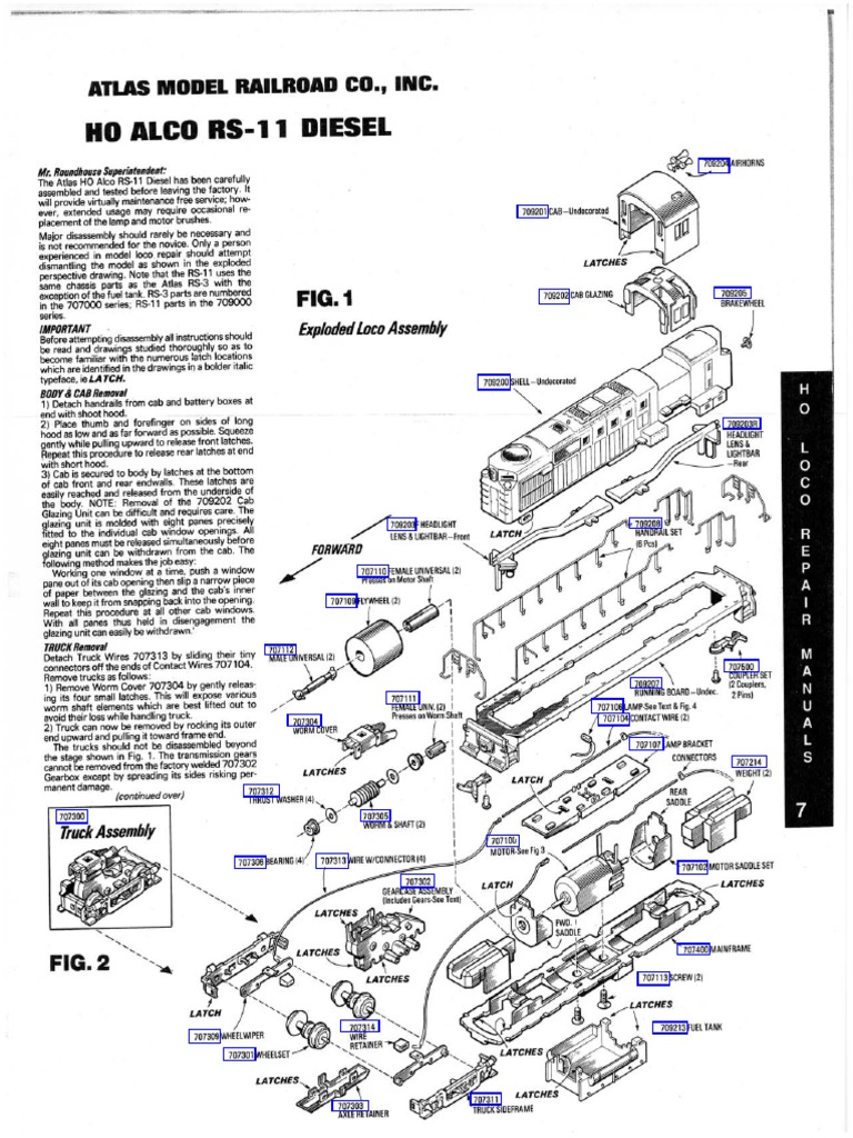 Atlas HO RS11 Locomotive | PDF