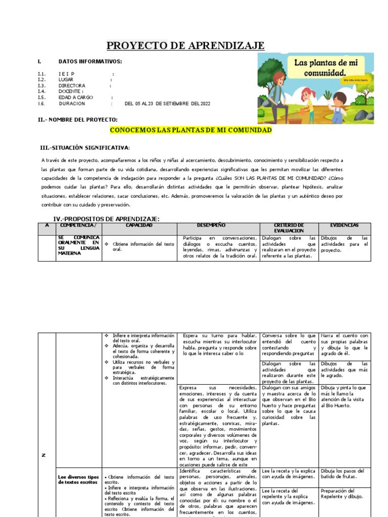 Plantas. No 06 No 075 CDN | PDF | Evaluación | Aprendizaje