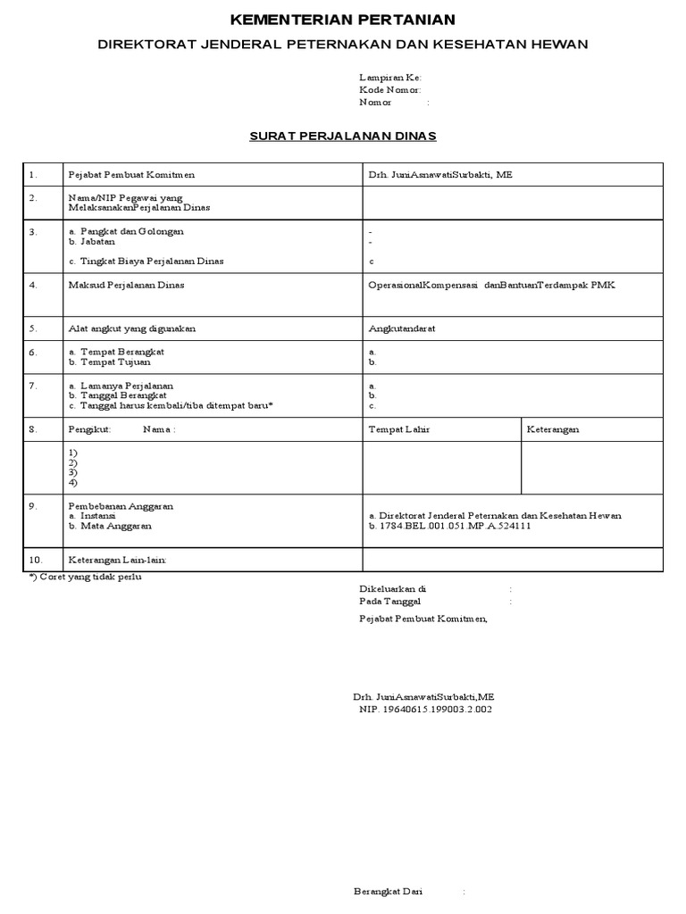 Form SPPD Banper PMK | PDF