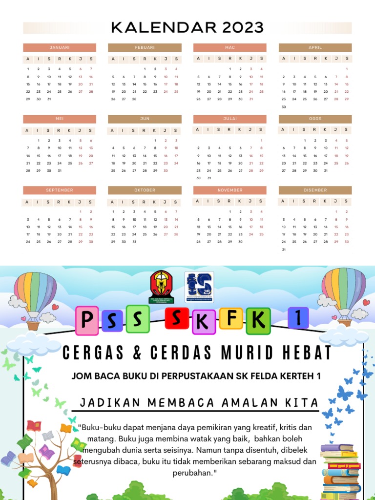 Kalendar 2023 Pss | PDF