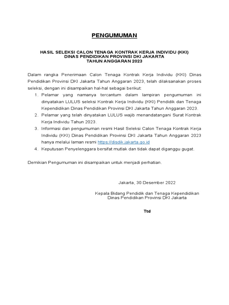 1672414110134-Pengumuman & Lampiran Hasil Seleksi Calon Tenaga Kontrak ...
