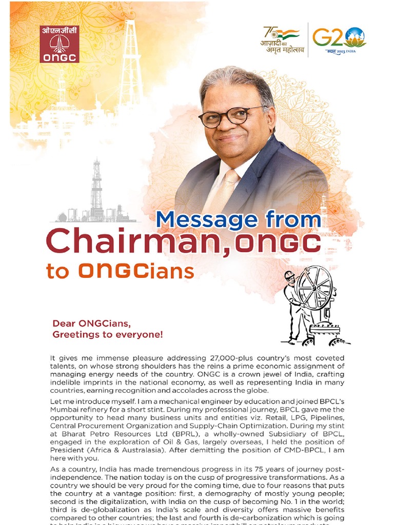Chairman's Message | PDF