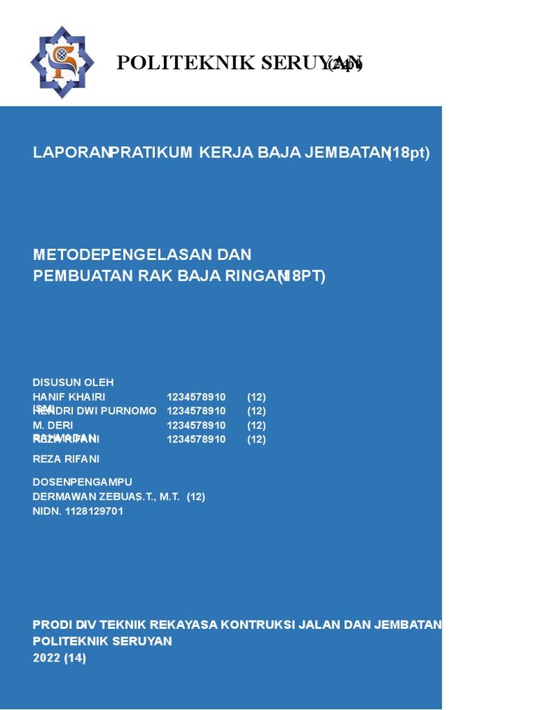 Format Laporan Uts Kerja Baja Jembatan | PDF
