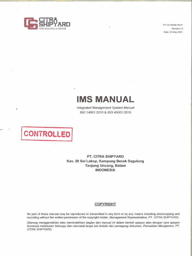 Cover Ims Manual | PDF