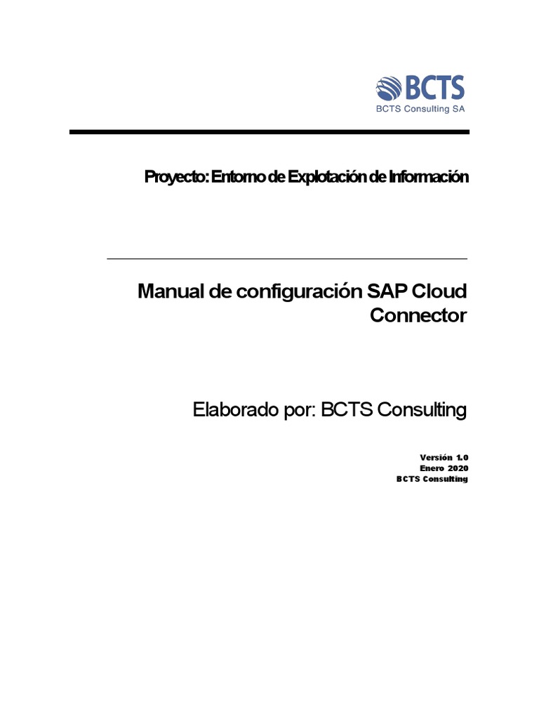 Configuración SAP Cloud Connector | PDF | Java (lenguaje de ...
