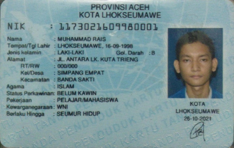 EKTP Muhammad Rais | PDF