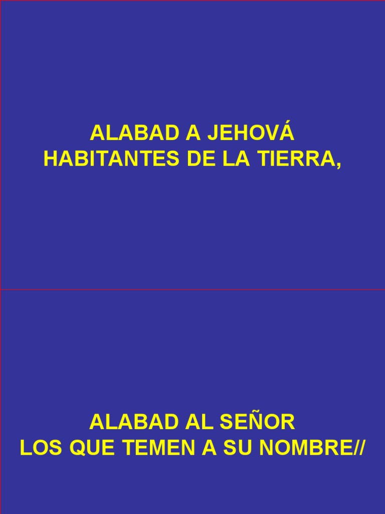 Alabad A Jehová - Pueblos Todos | PDF