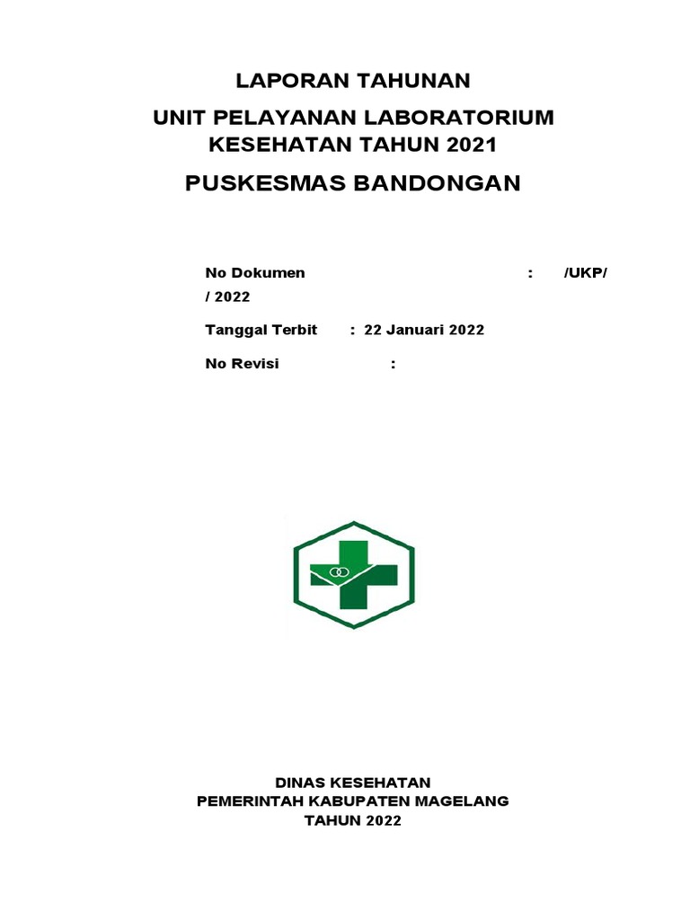 Laporan Tahunan Laboratorium 2021 | PDF