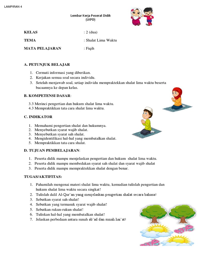 LKPD RPP 1 Lamp 4 | PDF