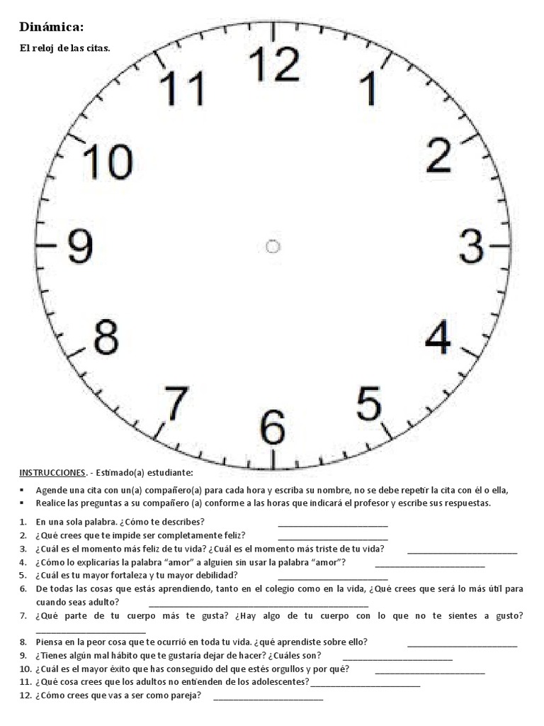 El Reloj de Citas | PDF | Amor