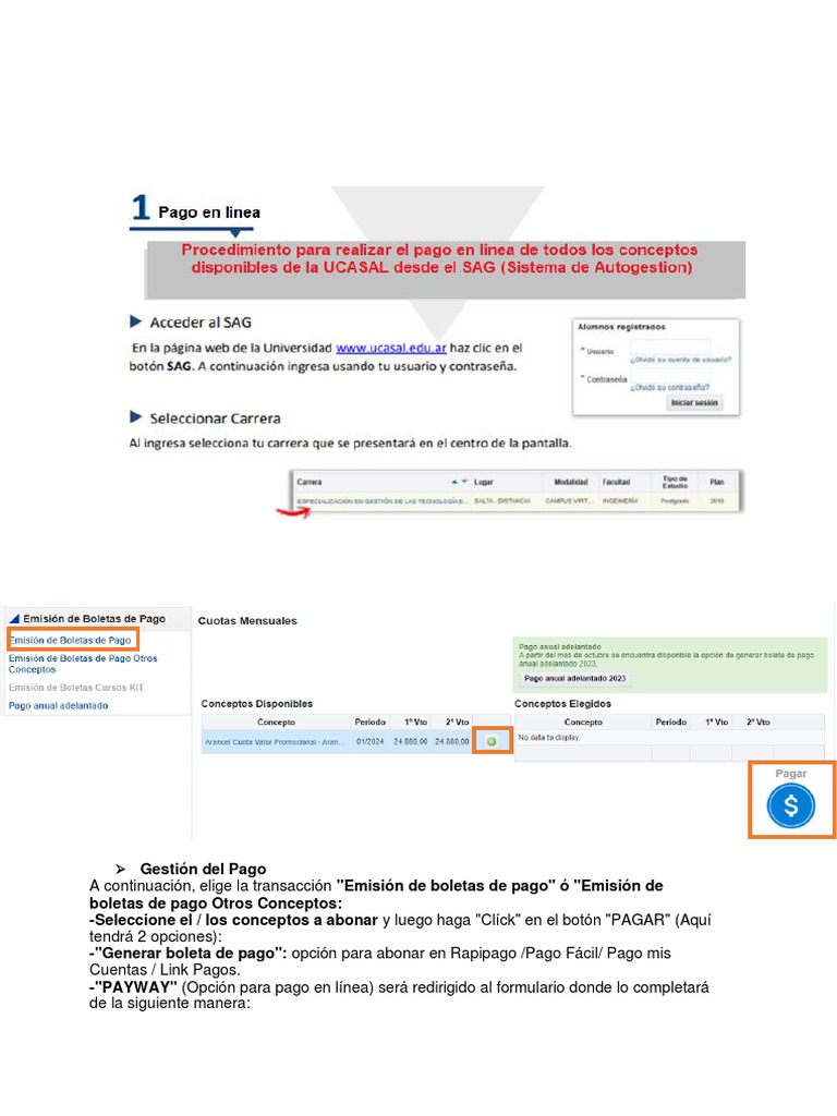 Instructivo Pago PAYWAY | PDF