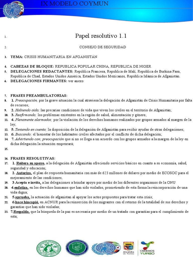 Plantilla Papel Resolutivo 1 | PDF