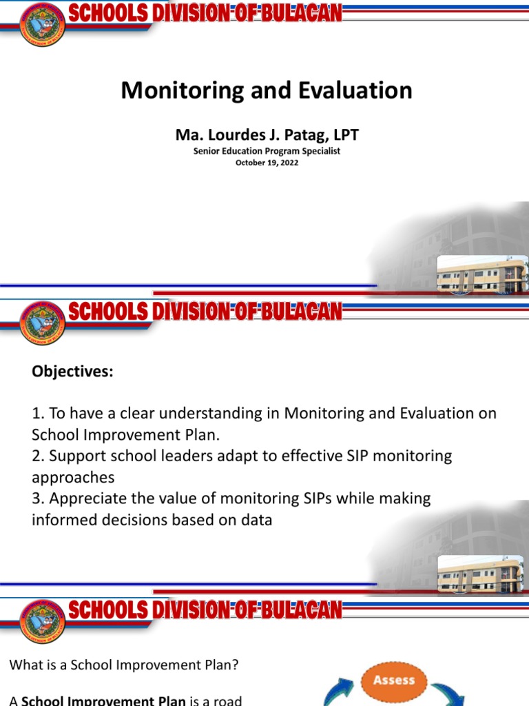 Monitoring and Evaluation Strategies for School Improvement Plans | PDF | Goal | Evaluation