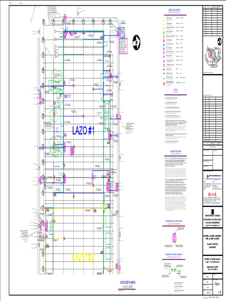 Fire Alarm System - Signaling - Paint Shop 1-FA-01 LAZO1 y 2 (N1) | PDF