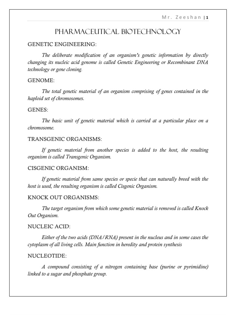 Pharmaceutical Biotechnology | PDF